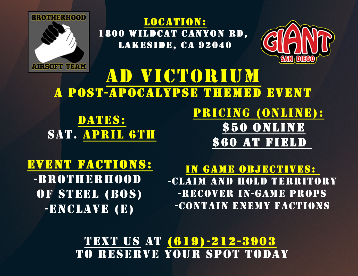 EVENT UPDATES – Hollywood Sports Parks